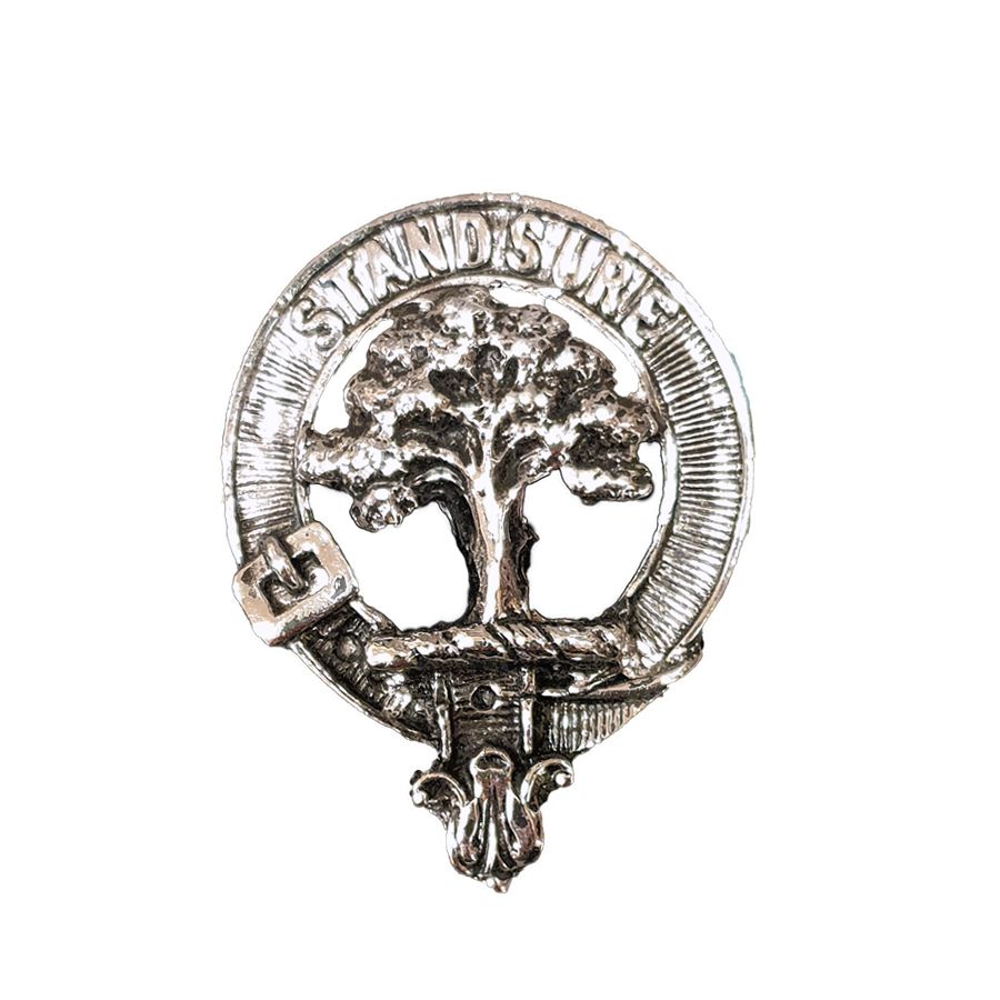 Clan Crest Cap Badge in Pewter Finish - Kinloch Anderson