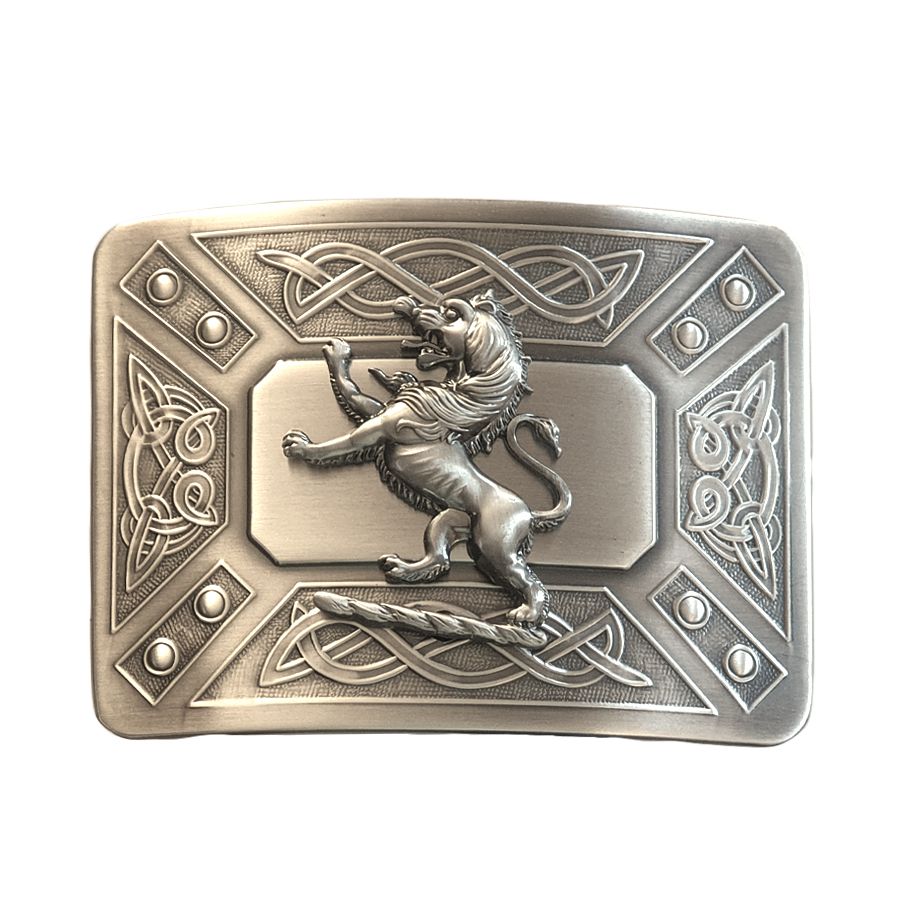 Zoomorphic with Mounted Lion Design Buckle in Antique Finish - Kinloch ...