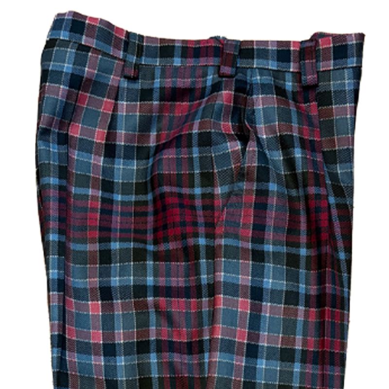 Ladies Trousers in Gordon Red Weathered Tartan. - Kinloch Anderson
