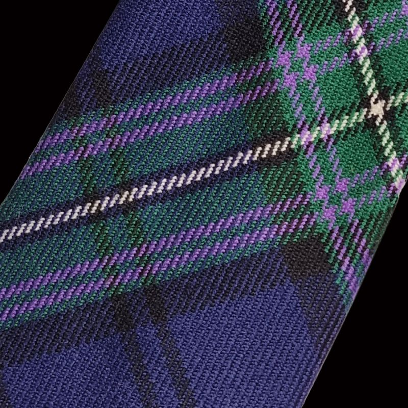 Scottish Rugby Tartan Slim Wool Tie - Kinloch Anderson