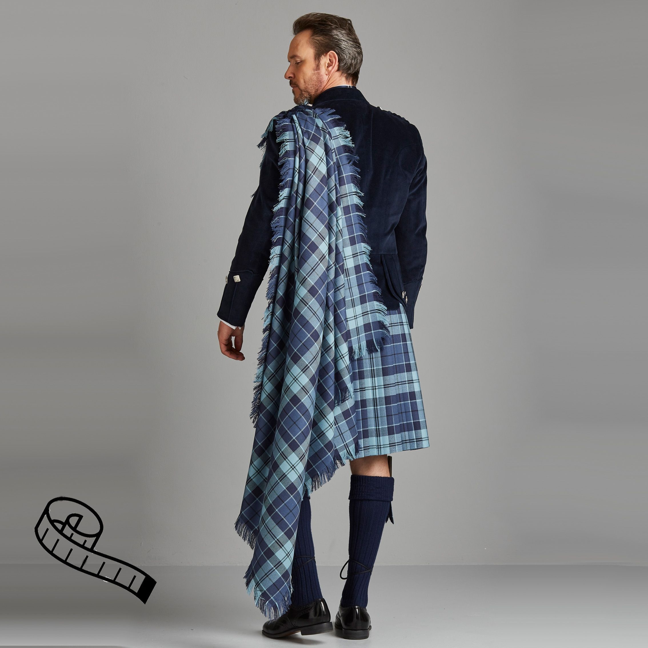 Fly Plaid with plain fringe - Made to Order - Kinloch Anderson