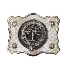 Clan Crest Belt Buckle in Pewter Finish - Kinloch Anderson