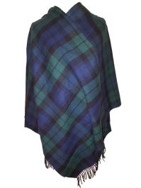 Lambswool Serape - Black Watch Tartan - Kinloch Anderson